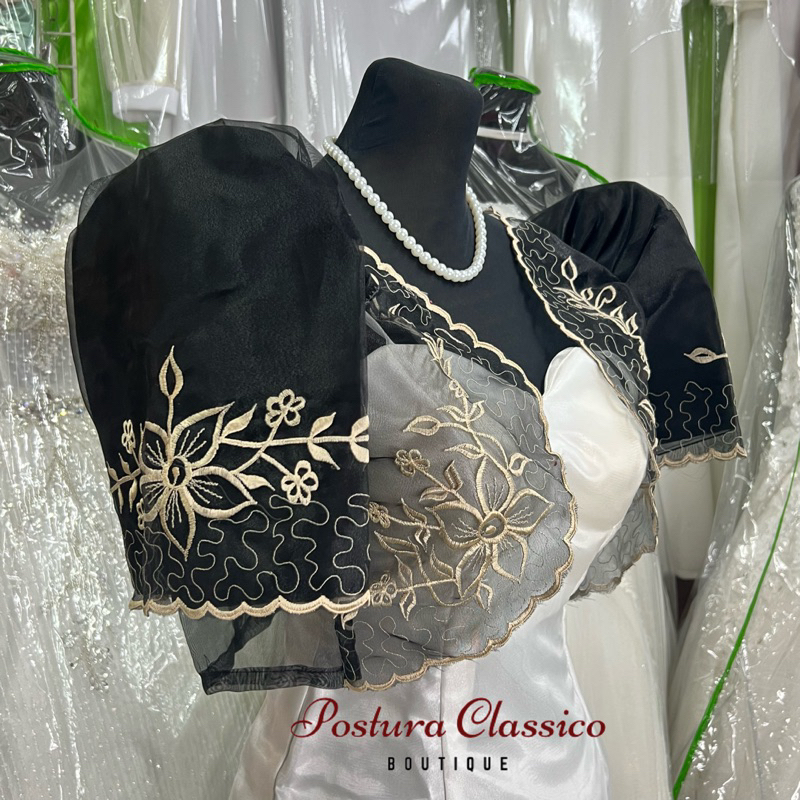 Filipiniana MC Bolero w/ Embroidery Design Modern Filipiniana | Shopee ...
