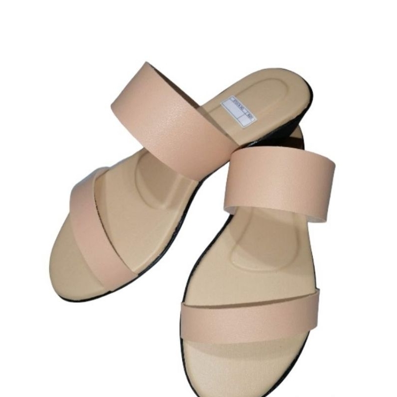 Duty Sandals, Marikina made 1 inch only Leather (SMC-MATTE BLACK LANG ...