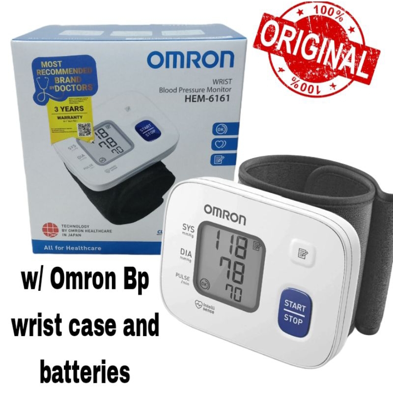 Omron Wrist Bp (Blood Pressure Monitor) w/ Case and Batteries (MODEL ...