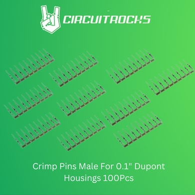Circuitrocks Crimp Pins Male For 0.1" Dupont Housings 100Pcs | Shopee ...