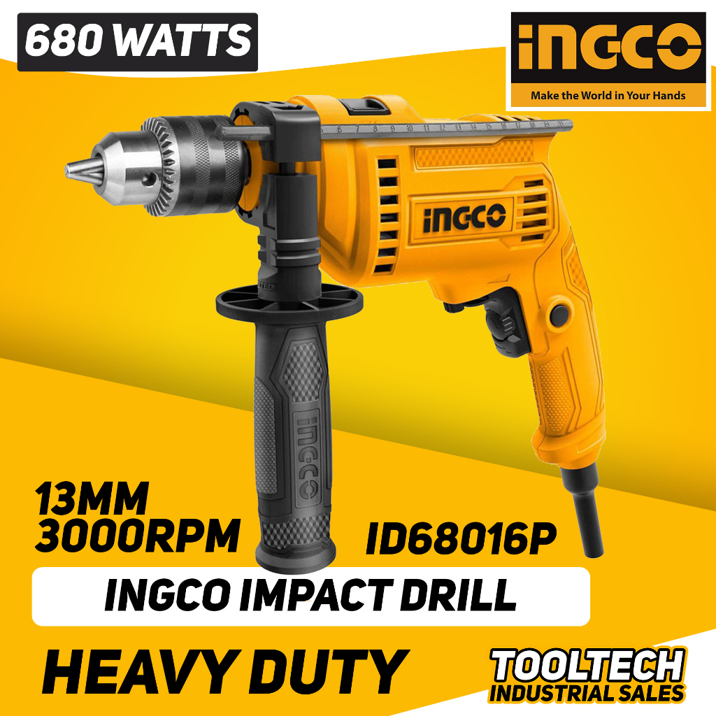 INGCO IMPACT DRILL 680W ID68016P [ HEAVYDUTY ] | Shopee Philippines