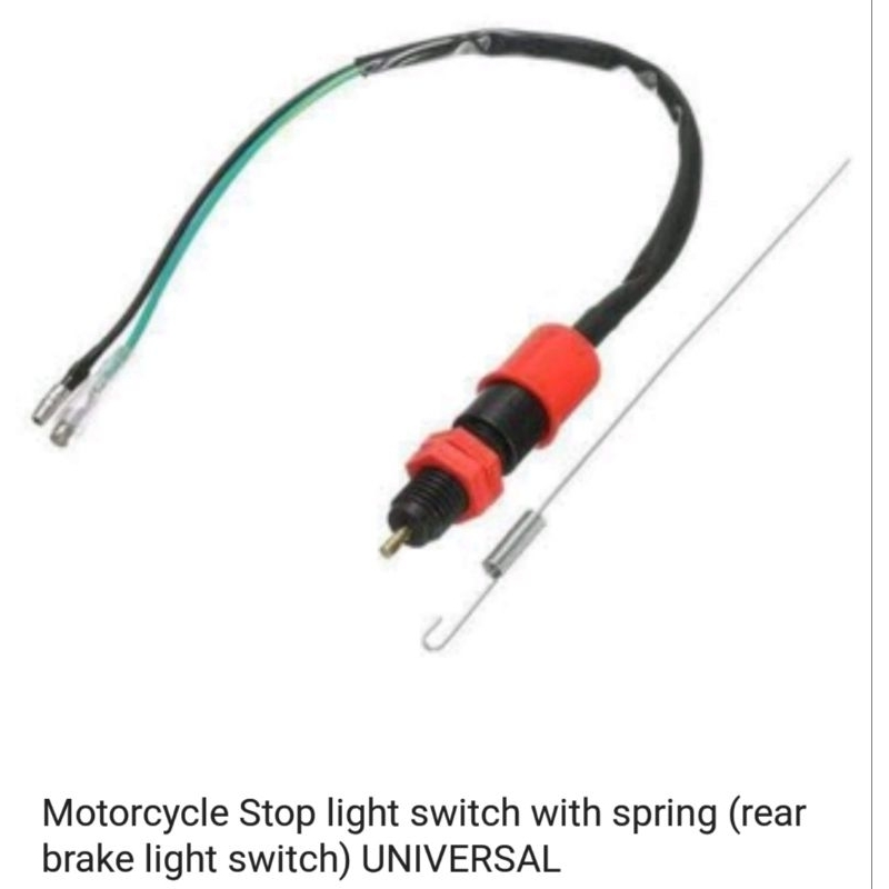 Motorcycle Stop Light Switch with Spring ( Rear Brake Light Switch ...