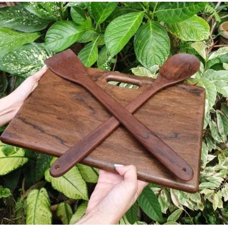 magkuno wood sangkalan with spatulas | Shopee Philippines