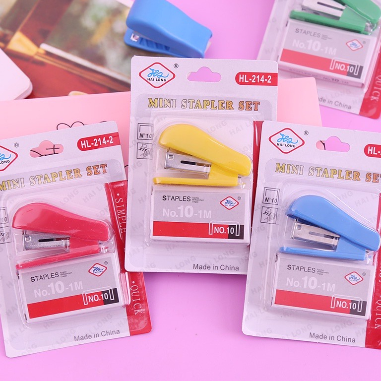 Baby Corp Mini Stapler no:10 Set Pupils Portable Convenient Stapler ...