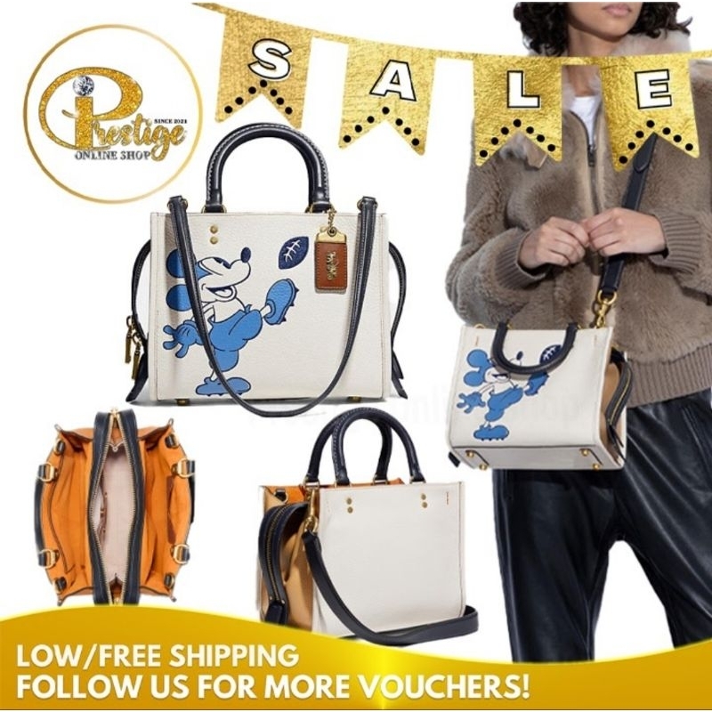 DISNEY X COACH ROGUE 25 WITH MICKEY MOUSE | Shopee Philippines