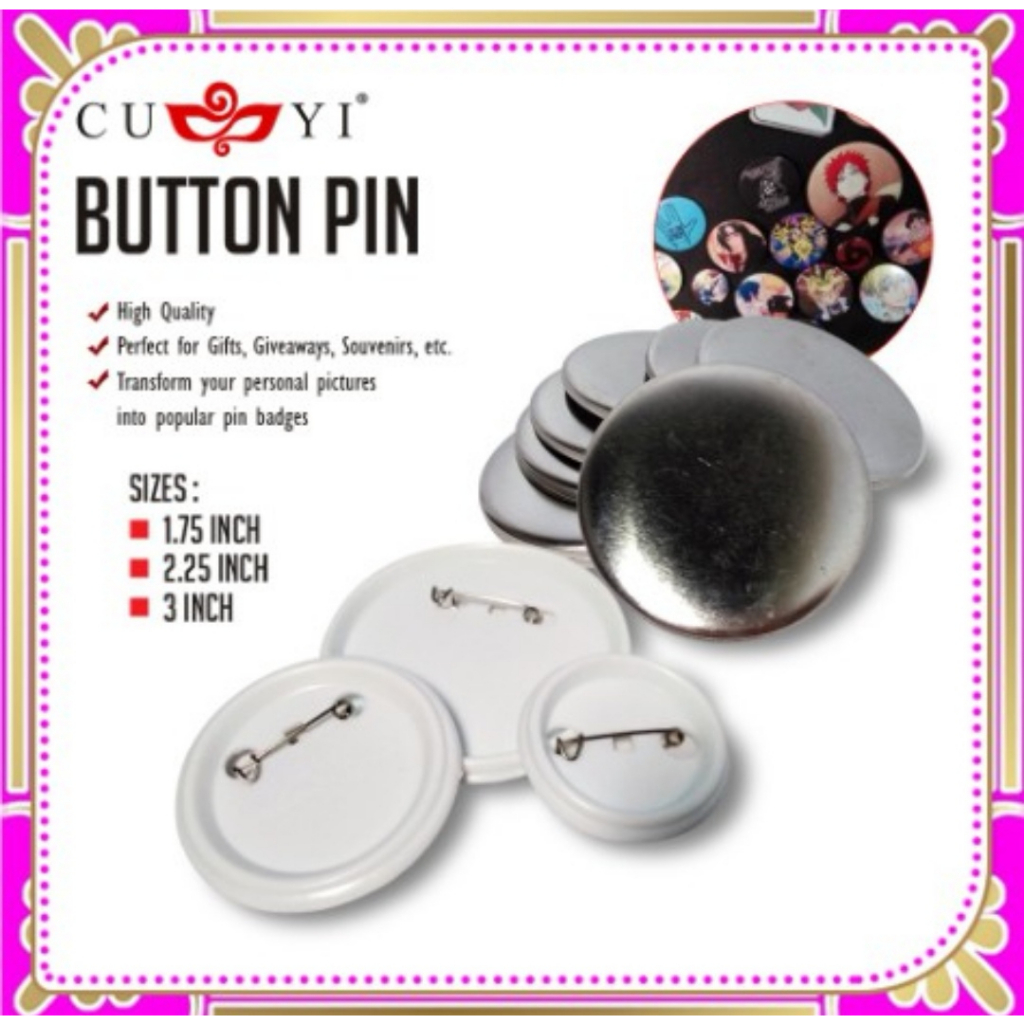 CUYI BUTTON PINS CHINA (QUANTITY PER PACK DEPENDS ON THE SIZE OF YOUR ...