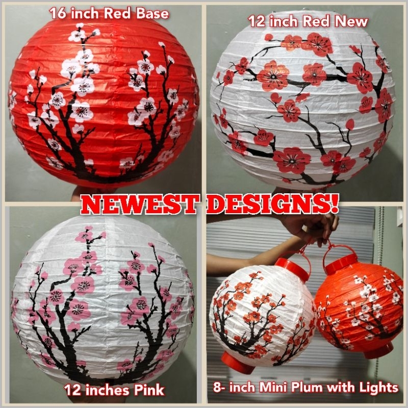SAKURA CHERRY BLOSSOM JAPANESE LANTERN 16inch PRICE IS PER PIECE MIN ...