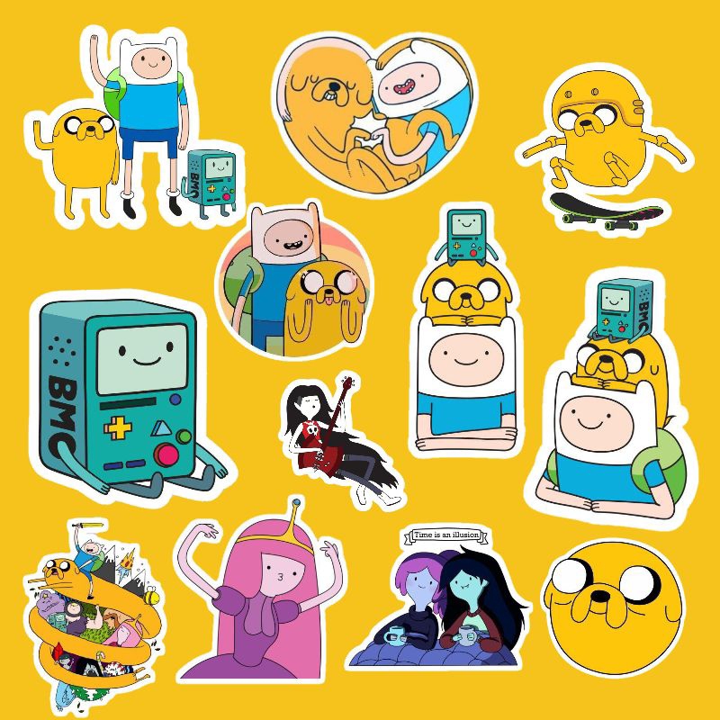Adventure Time Stickers | Vinyl Matte Laminated Waterproof and ...