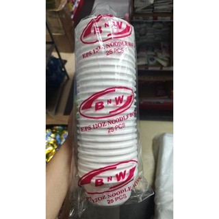 25 pcs - Bowl Styro 12oz - Mangkok Styro (No Takip/Lid) Lugaw, soup ...