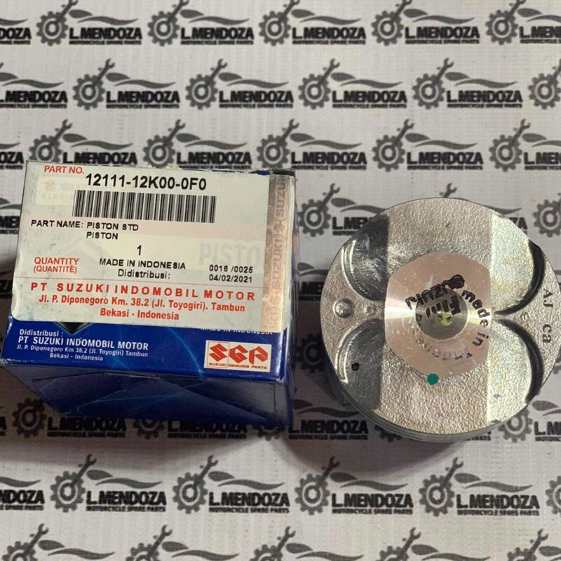 Suzuki Raider 150 FI Piston Standard Genuine 12111-12K00-0F0 | Shopee ...