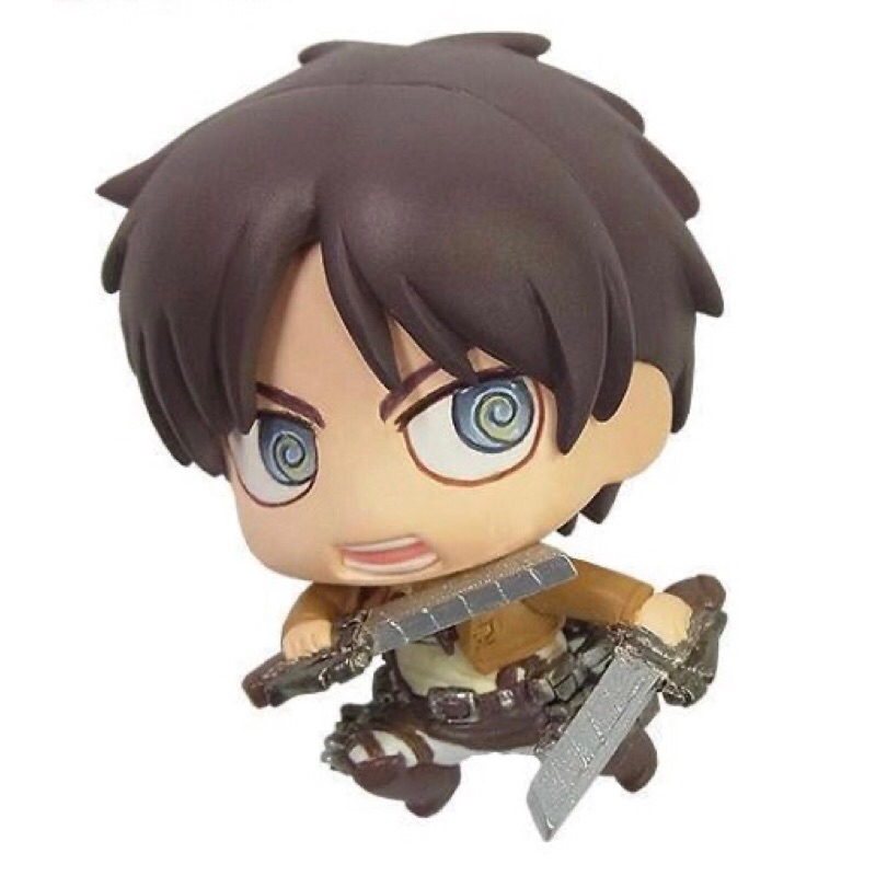 Eren Yeager Movic Mini Collectible Figure with Acrylic Case (Attack on ...