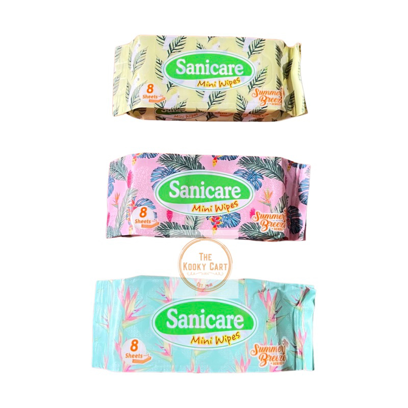 Sanicare Mini Wipes Pocketable Antibacterial Moisturizing Ideal for ...