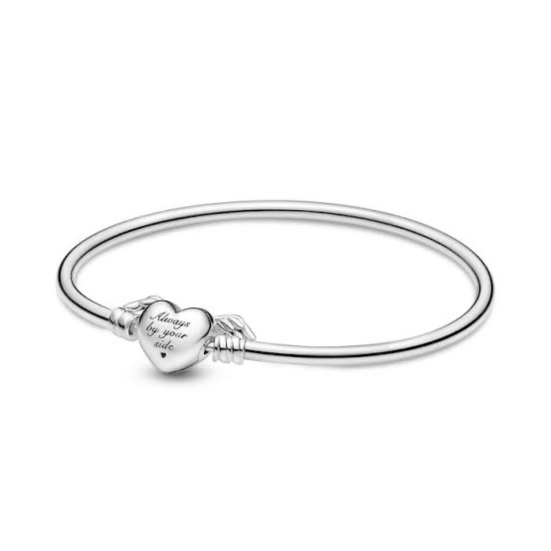 Brand New Auth Pandora Sparkling Bow Necklace / Moments Winged Heart ...