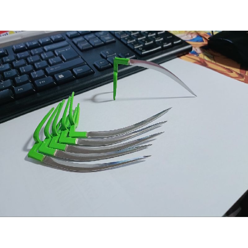 tari/gaff 3pcs for only 2200 2mm,no ring, semi slasher,medpoint,1 0 ...