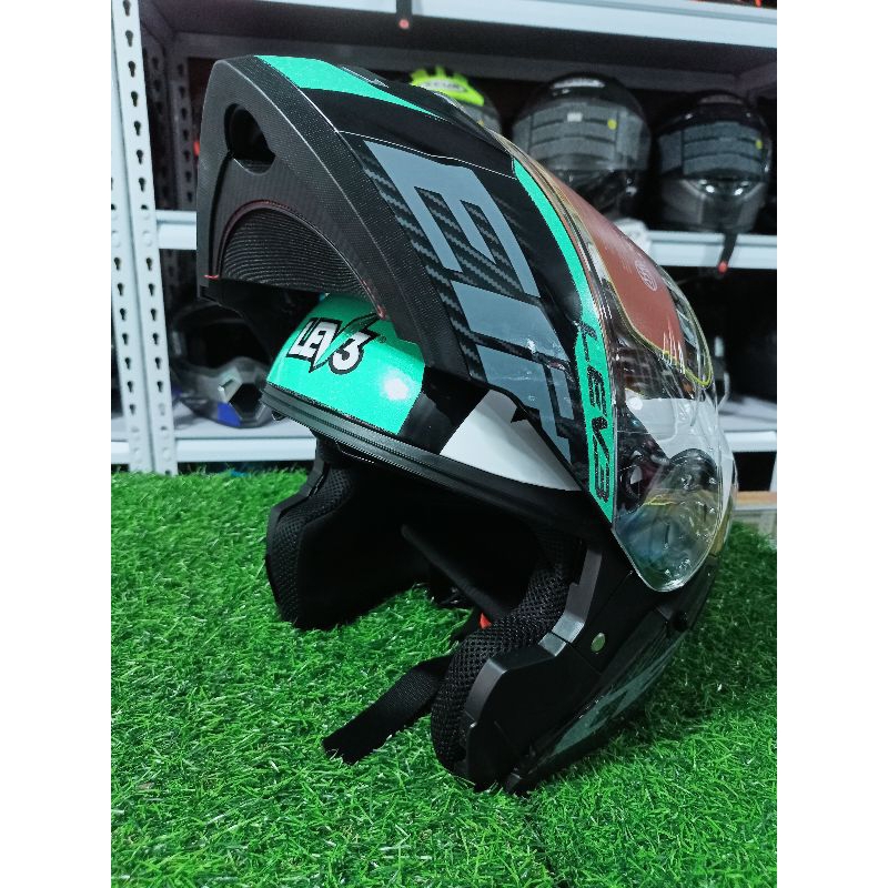 fullface helmet for Dual visor Modular (LEV 3)/W -ICC- stickers ...
