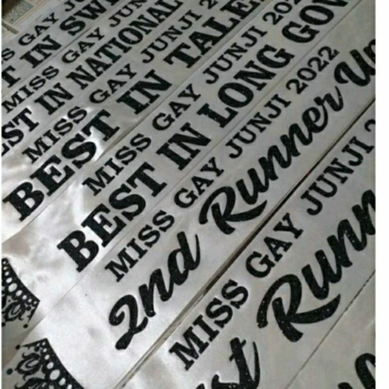 SASH for Pagent / Contest / Coronation etc | Shopee Philippines