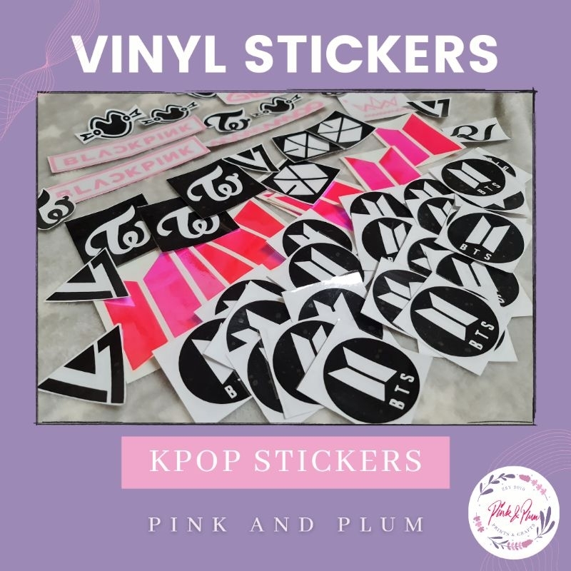 KPOP Logo Custom Vinyl Stickers Labels Decals Outdoor Waterproof ...