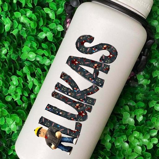 Personalized ROBLOX Name Vinyl Sticker Waterproof luffy for tumbler mug ...