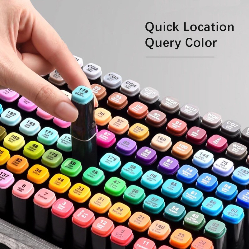 24/48 pcs Color Alcohol Marker Art Marker Highlighter Pen Set Color ...