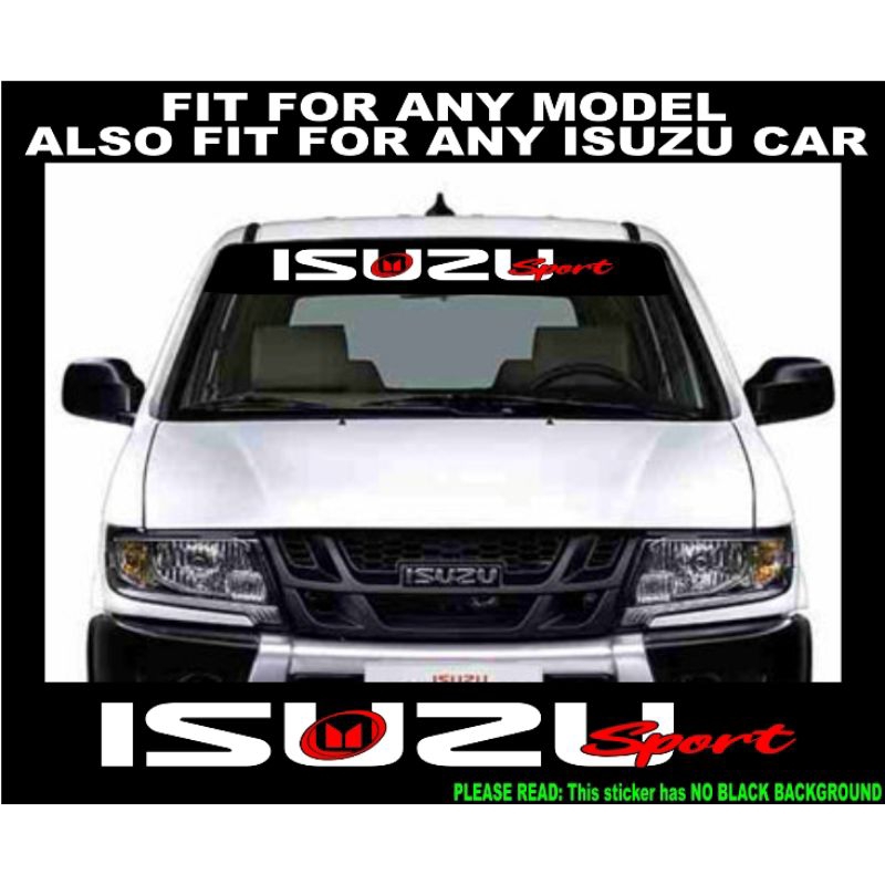 Windshield Sticker Design for any ISUZU CARS | Shopee Philippines