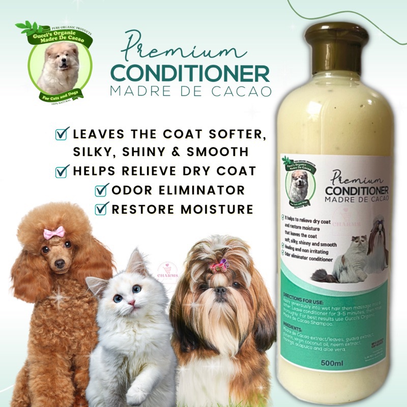 Premium Pet Conditioner Madre De Cacao for Dog Cat Softer Shiny Smooth ...