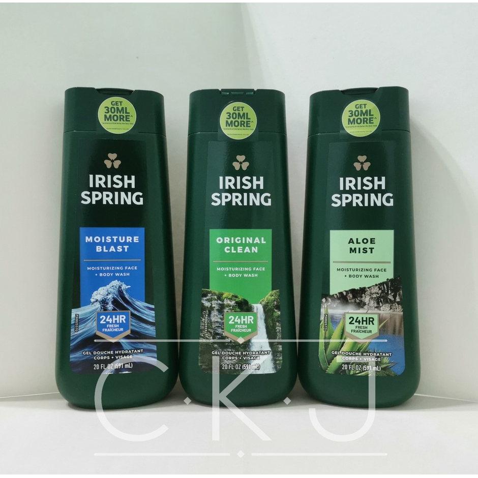 Irish Spring Body Wash (20oz = 591ml) | Shopee Philippines