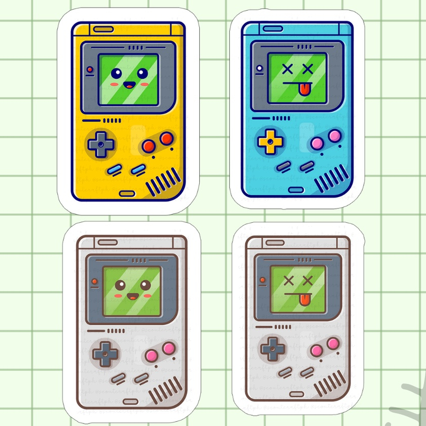 Game Boy Sticker Pack Laptop Sticker Game Sticker | Shopee Philippines