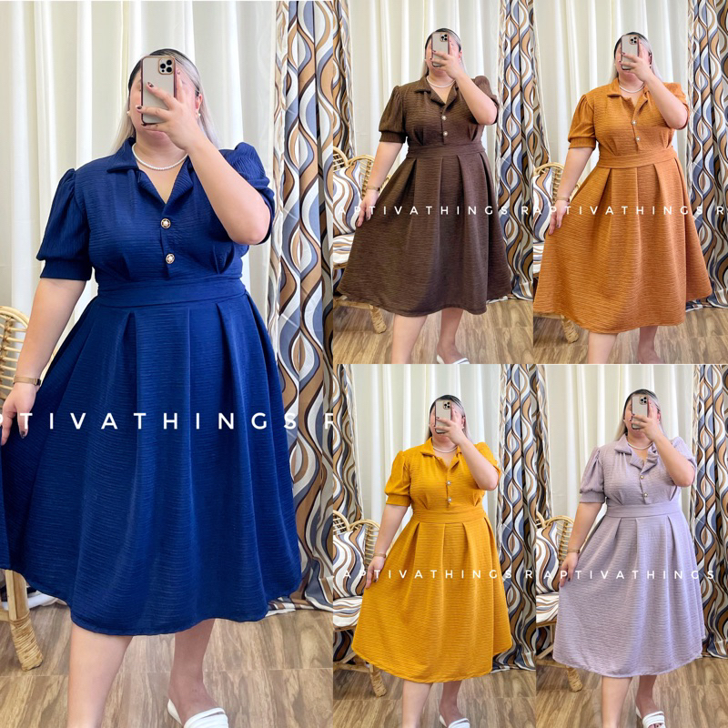 Plus Size Xl 4xl Sienna Coords Highwaist Skirt Bark Crepe Onhand