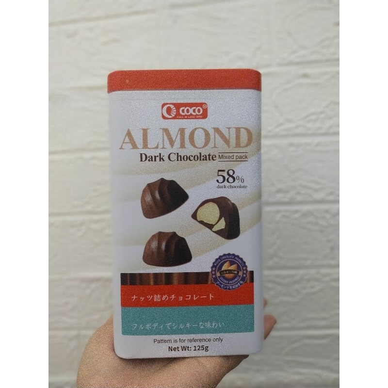 Coco Dark Chocolate with Almonds/Macadamia 125g | Shopee Philippines