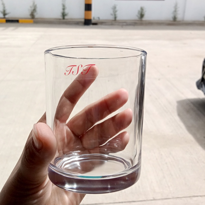 TST ️ 260ml Glassware transparent water glass whiskey glass bottom ...