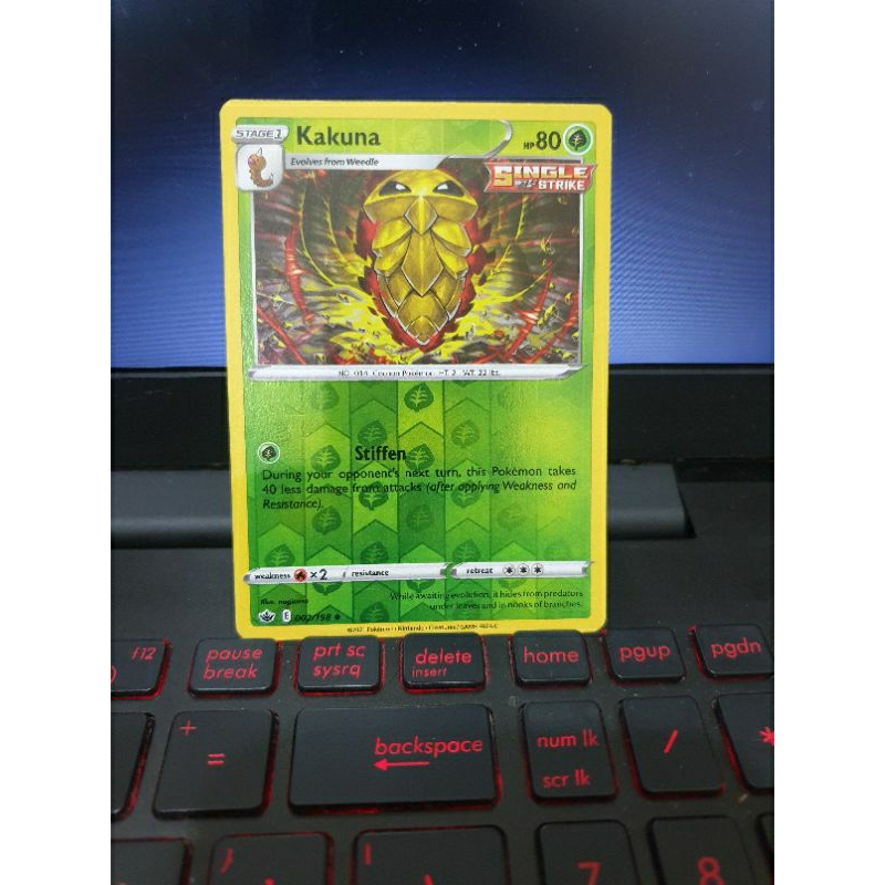 Kakuna - 002/198 - Uncommon Reverse Holo Sword & Shield: Chilling Reign ...