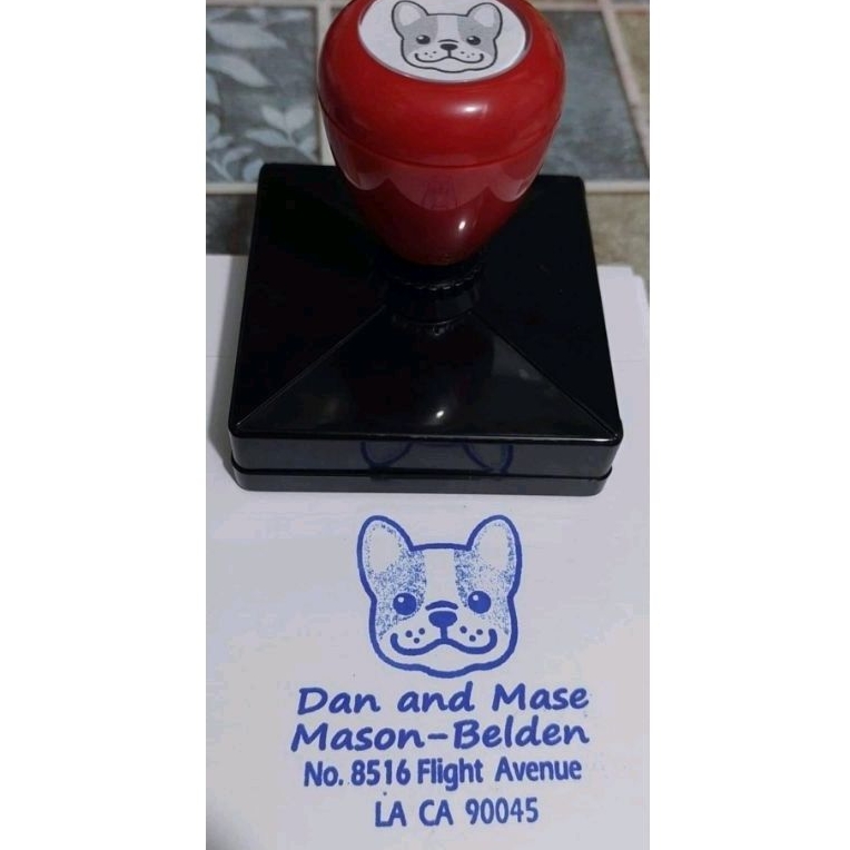 PERSONALIZED STAMP LOGO/ flash stamp type selfinking 65x65mm | Shopee ...