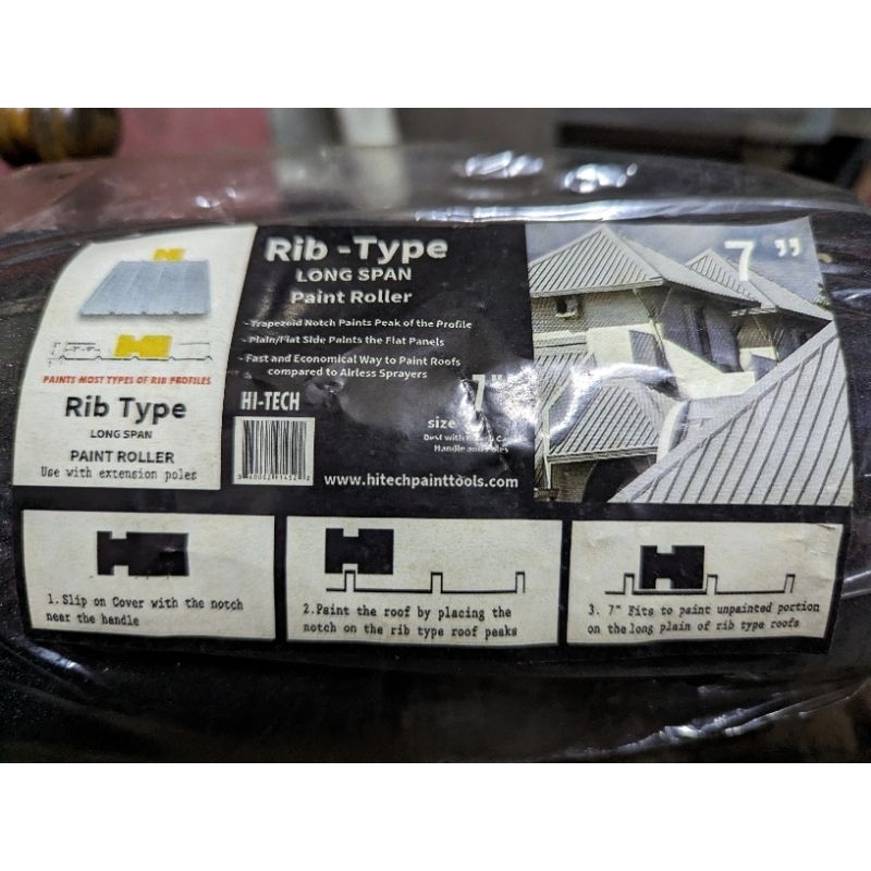 Hi Tech Rib type Roof paint roller long span | Shopee Philippines