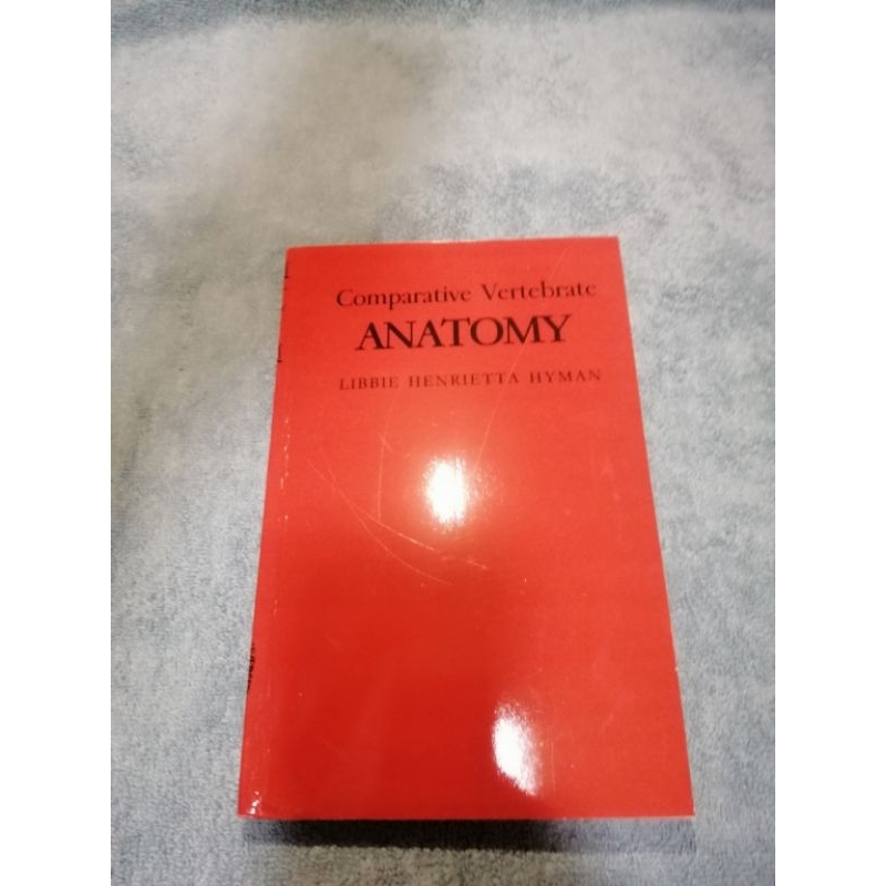 Comparative Vertebrate ANATOMY by Libbie Henrietta Hyman | Shopee ...