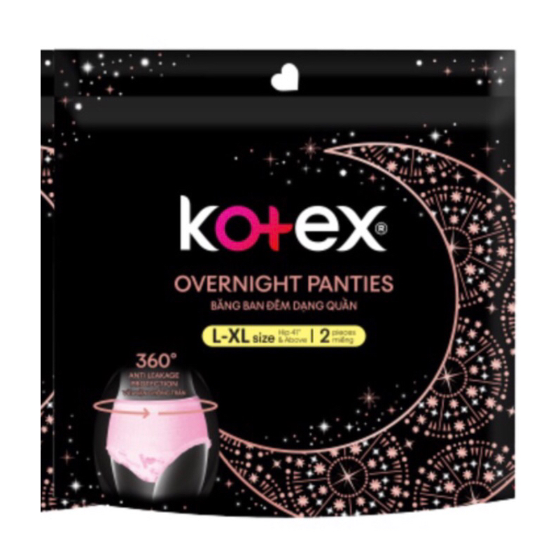 Kotex Overnight Menstrual Panties XL (2 pcs) | Shopee Philippines