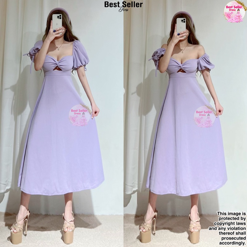 Best Seller Eden Puff Sleeves Maxi Dress (Best Seller Dress)(BSD ...
