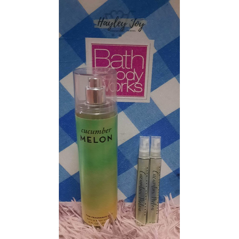 10 ML BBW CUCUMBER MELON BODY MIST 10 ML | Shopee Philippines