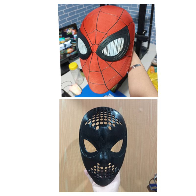 3d Printed Spiderman FaceShell For Spiderman Costume | Shopee Philippines