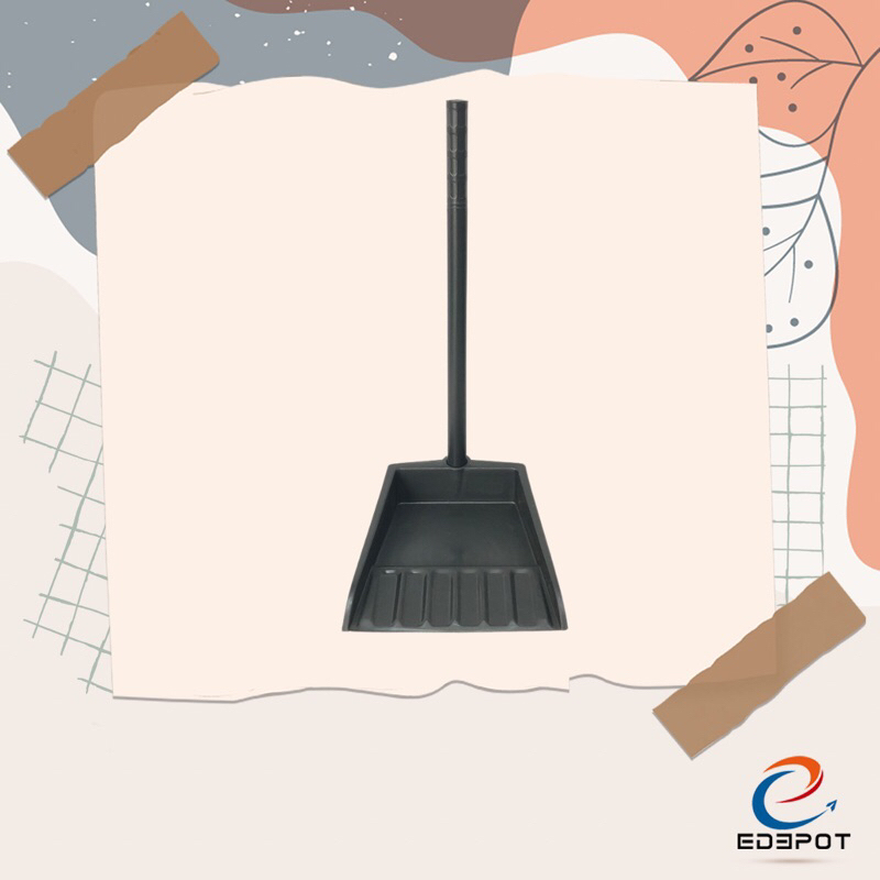 Edepot Household Cleaner Long Handle Black Dust Pan PANDAKOT COD ...
