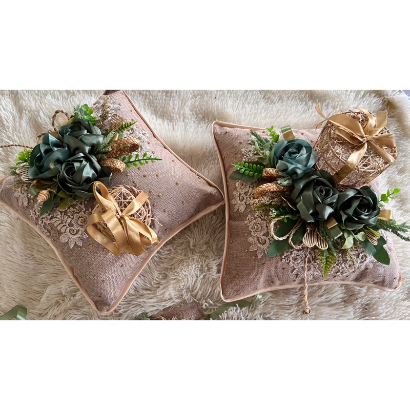 Wedding Pillows Accessories (Arrhae and Ring) | Shopee Philippines
