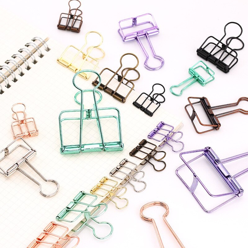 LSY 10Pcs Ins Colors Office Study Binder Clips | Shopee Philippines