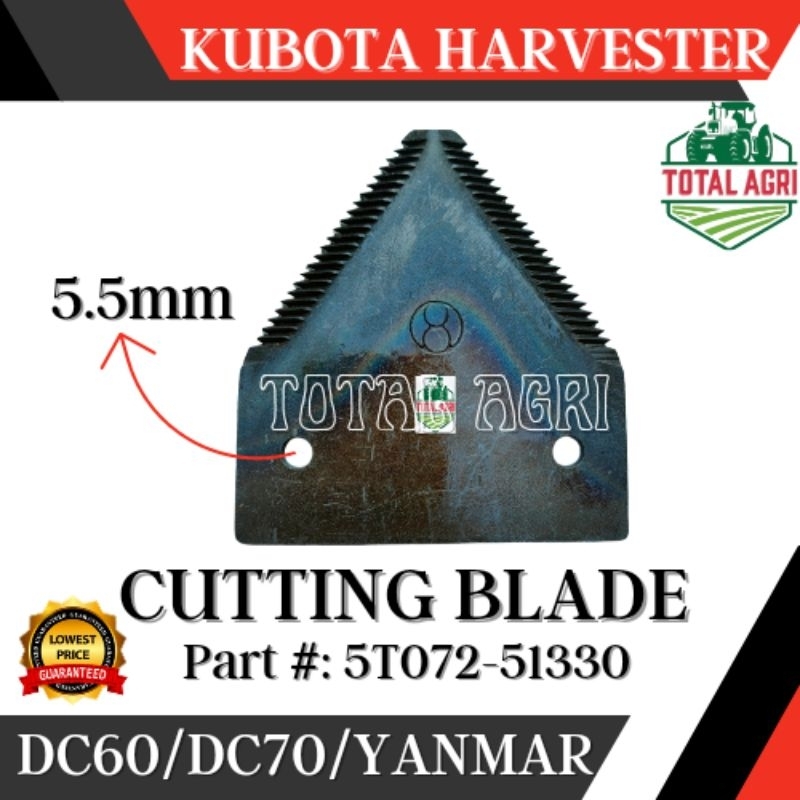 Reaping Cutting Blade Kubota Yanmar Harvester DC60 DC70 AW70 AW82 Part ...