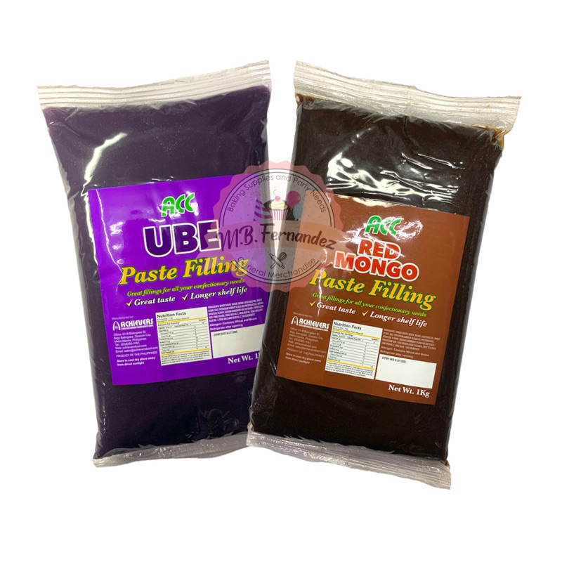 Ube Paste and Red Mongo Paste Filling 1kg (Achievers) | Shopee Philippines