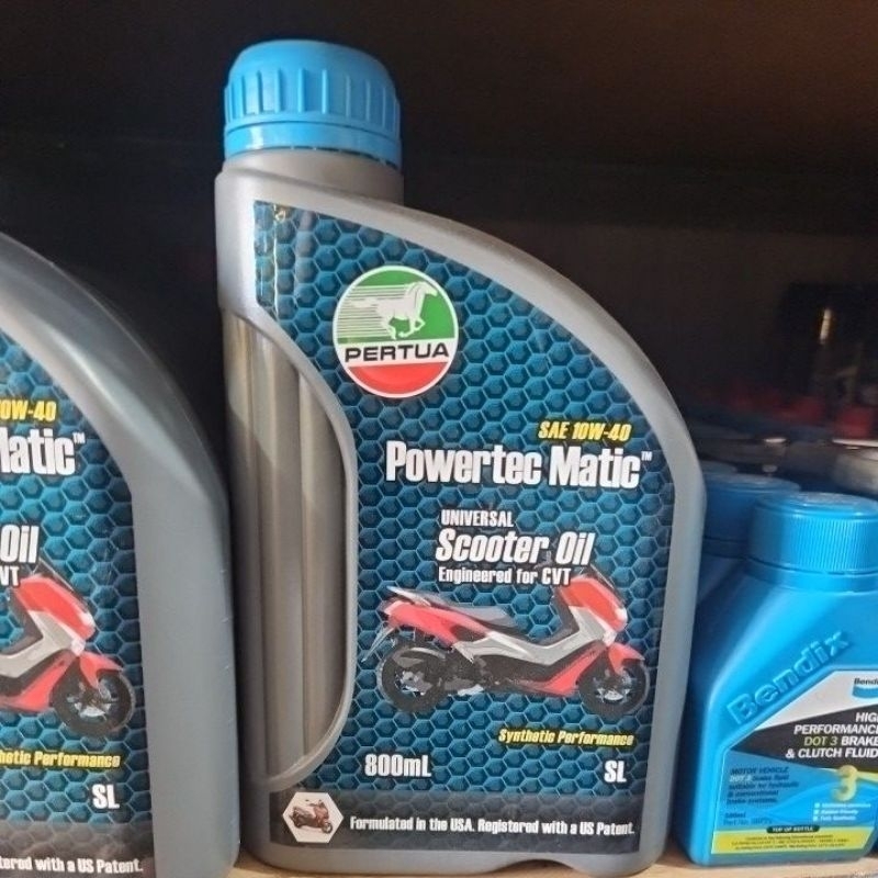 PERTUA POWER MATIC ENGINE OIL FULLY SYNTHETIC SAE 10w40 800 ml / 1L ...