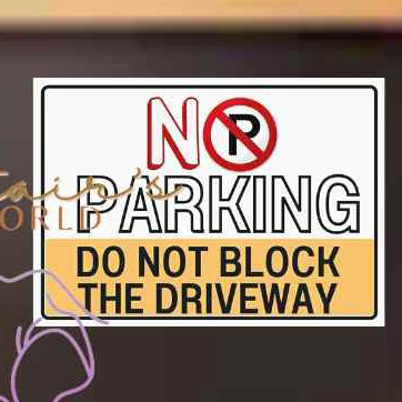 Sticker Signage for Gate No Parking Signage Don't Block the Driveway ...