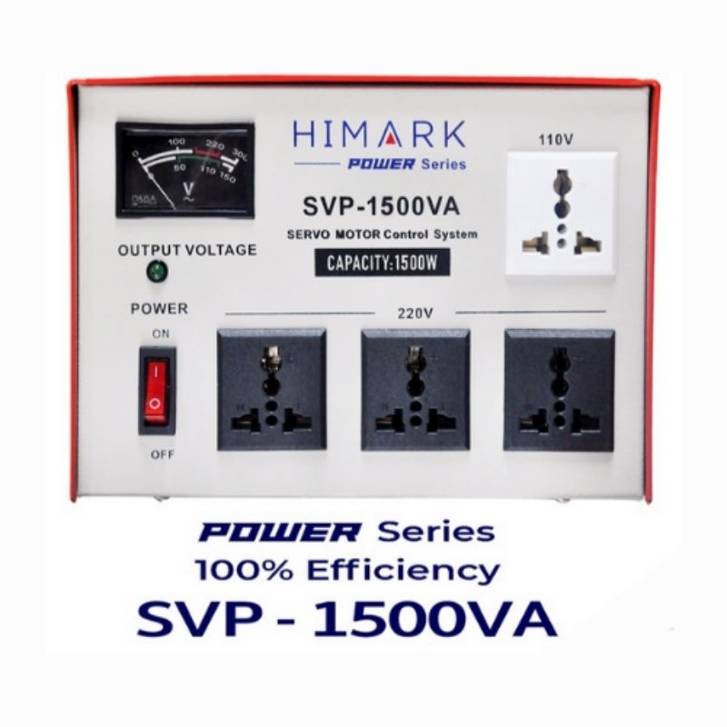 Himark SVR/SVP/SVM-1500 VA AVR (Automatic Voltage Regulator) AVR / 1500 Watts / 1050 Watts ...