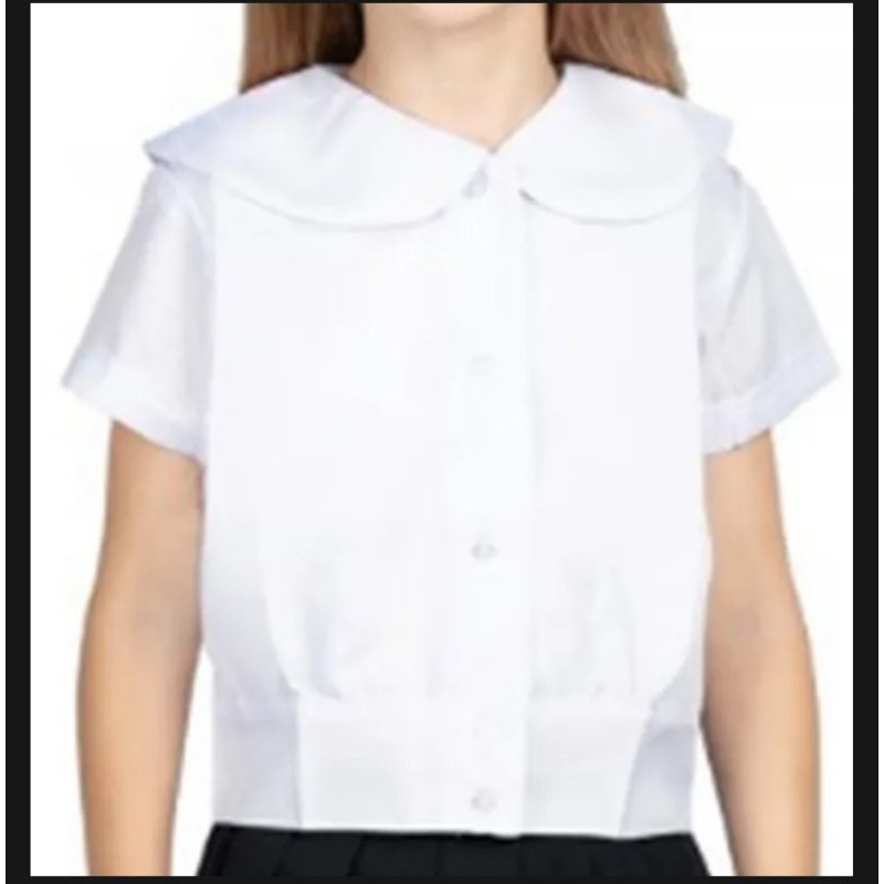 SCHOOL UNIFORM KATRINA WHITE BABY COLLAR | Shopee Philippines