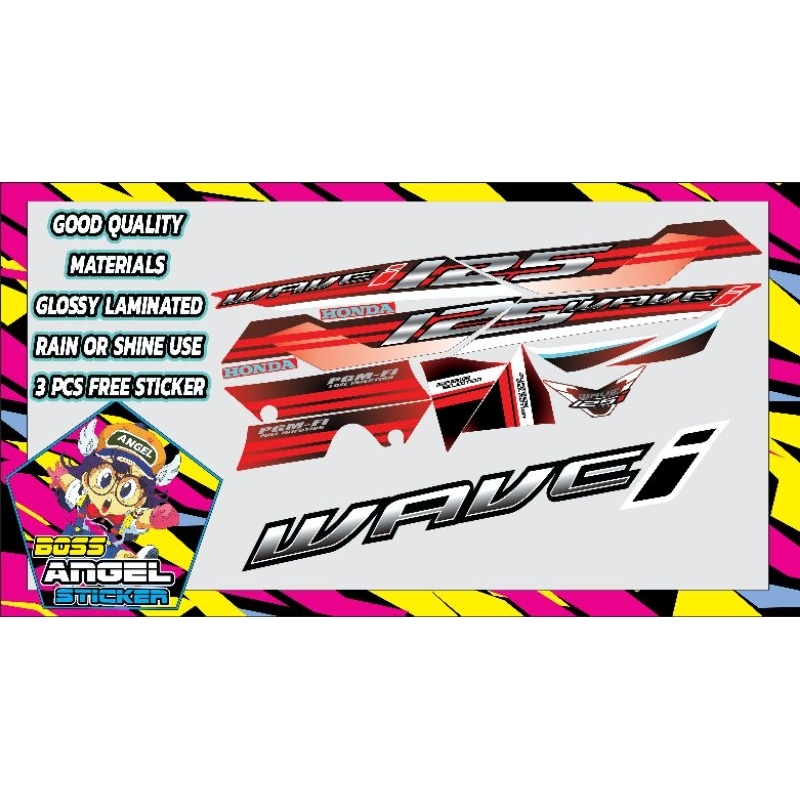 WAVE I 125 STOCK DECALS | Shopee Philippines
