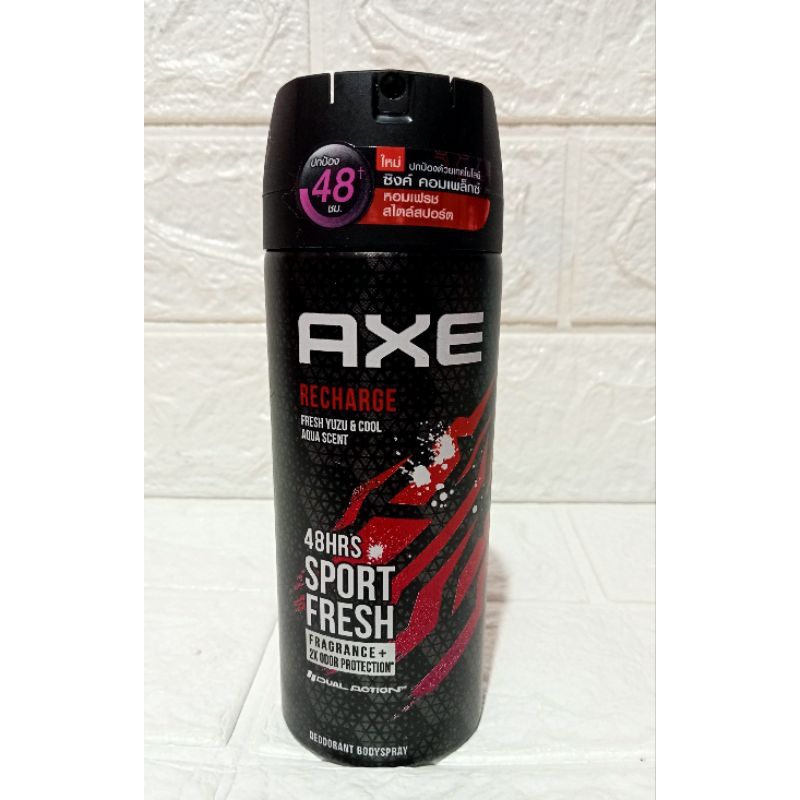 Axe recharge fresh 48h sports fresh deodorant spray (135ml) | Shopee ...