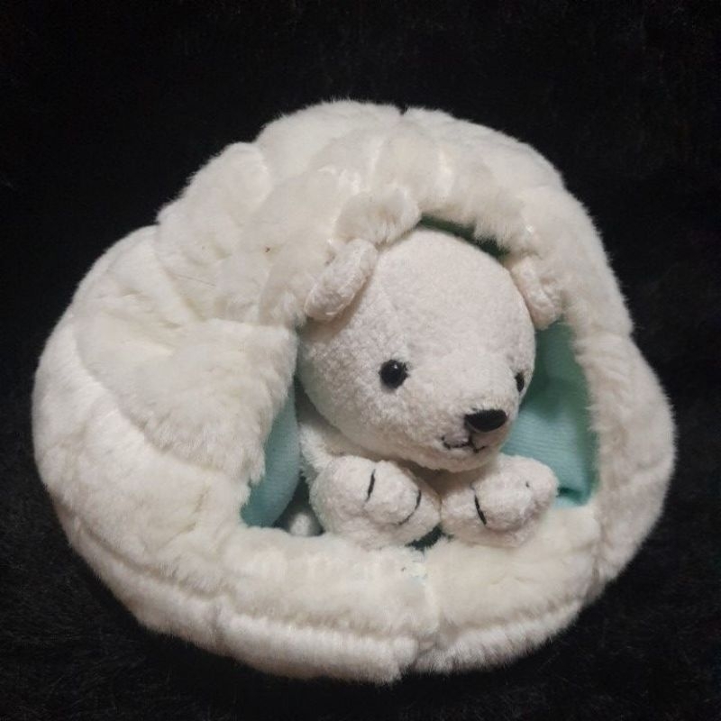 polar bear (sekiguchi) with igloo (aqua corp) plush | Shopee Philippines
